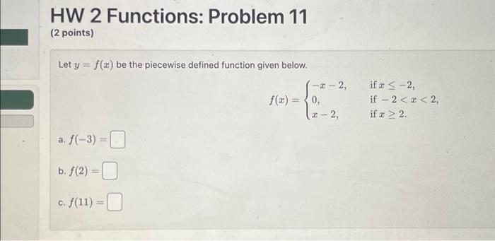 Solved Let y=f(x) be the piecewise defined function given | Chegg.com