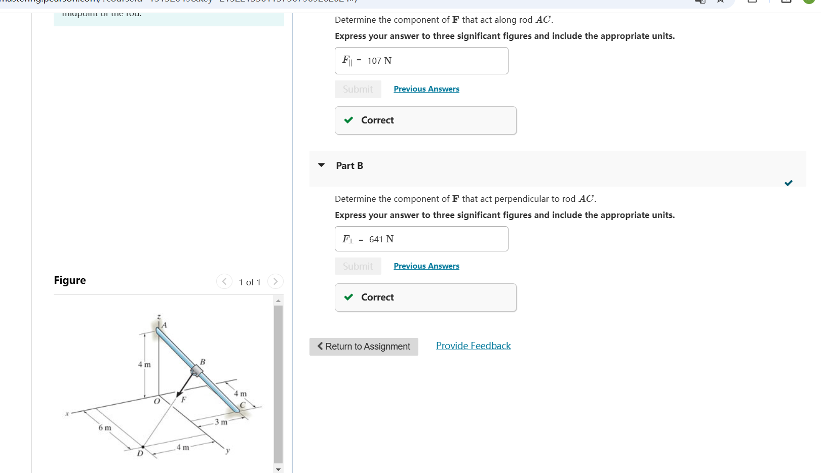 Solved IIIUpuint UI mie iou.Determine the component of F | Chegg.com