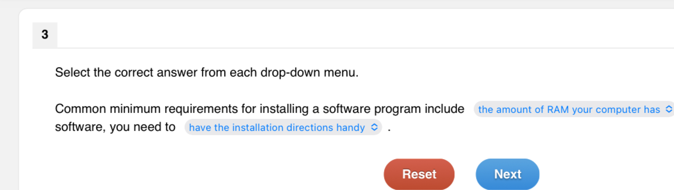 Solved Select the correct answer from each drop-down | Chegg.com