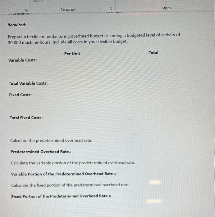 Solved The cost formulas for Swan Company's manufacturing | Chegg.com
