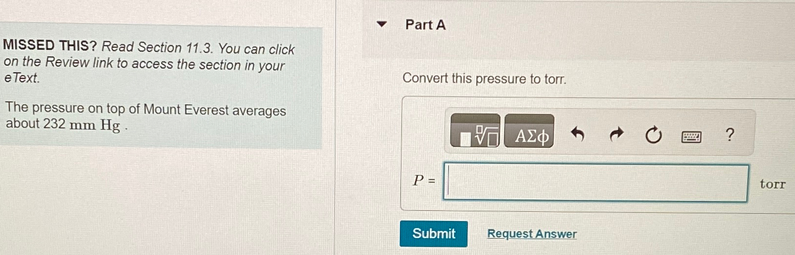 Solved Part AMISSED THIS? Read Section 11.3. ﻿You can click | Chegg.com