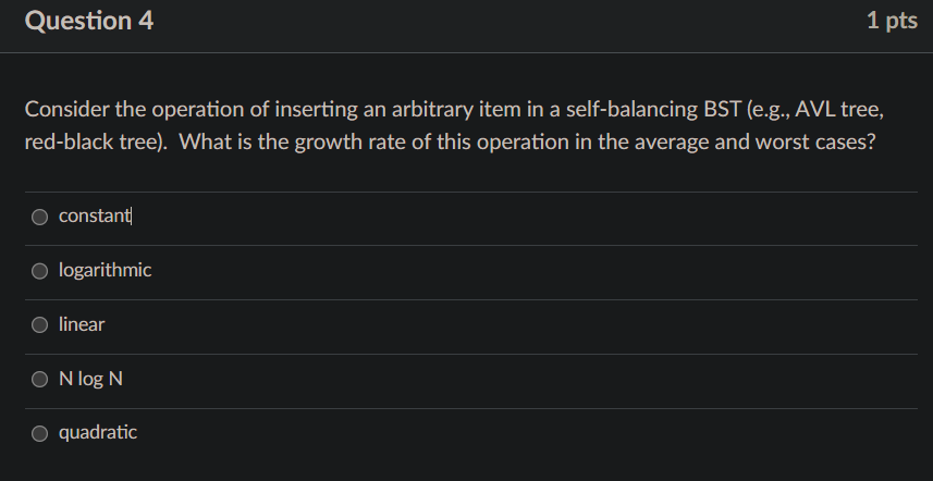 Solved Question 4Consider the operation of inserting an | Chegg.com