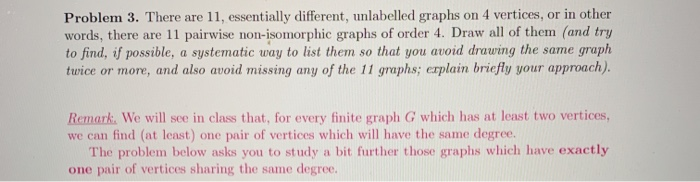 Solved Problem 3. There are 11, essentially different, | Chegg.com