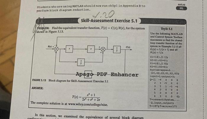 Solved students who are using MATLAB should now run ch5pl in | Chegg.com