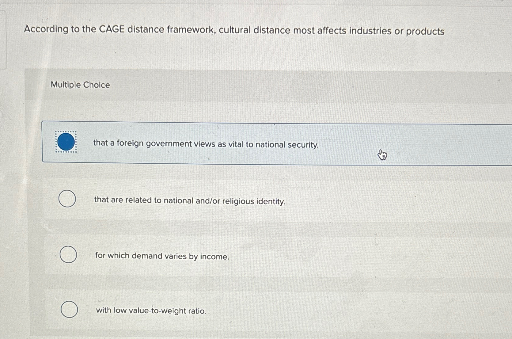 Solved According to the CAGE distance framework, cultural | Chegg.com