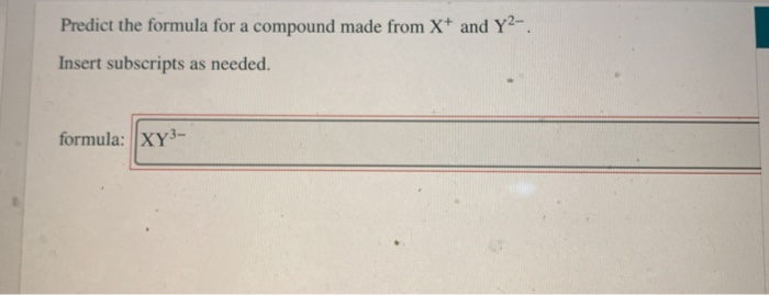Solved Element X forms three different compounds with | Chegg.com