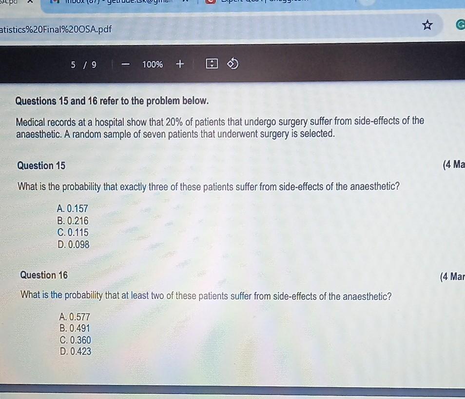 Solved Questions 9-12 refer to the problem below. The volume | Chegg.com
