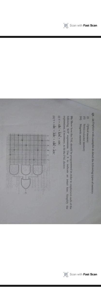Solved Scan with Fast Scan | Chegg.com