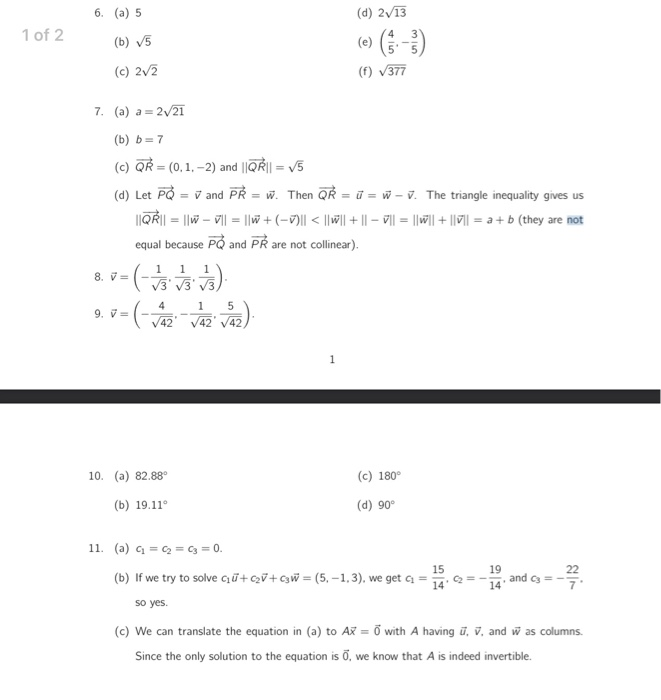 Solved This is a linear algebra problem. I have solutions to | Chegg.com