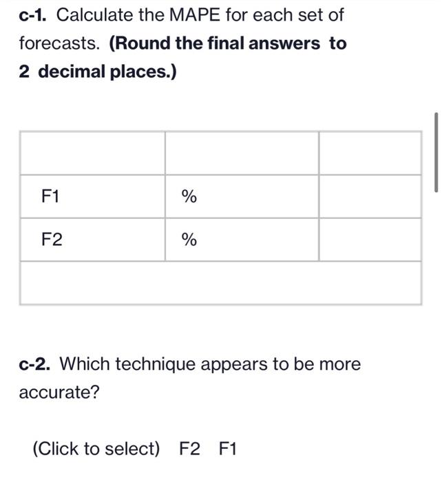 Solved Pemanda-1. Calculate the MAD for each set of | Chegg.com
