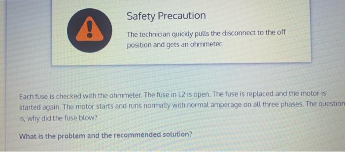 Solved A commercial customer calls. There is no | Chegg.com