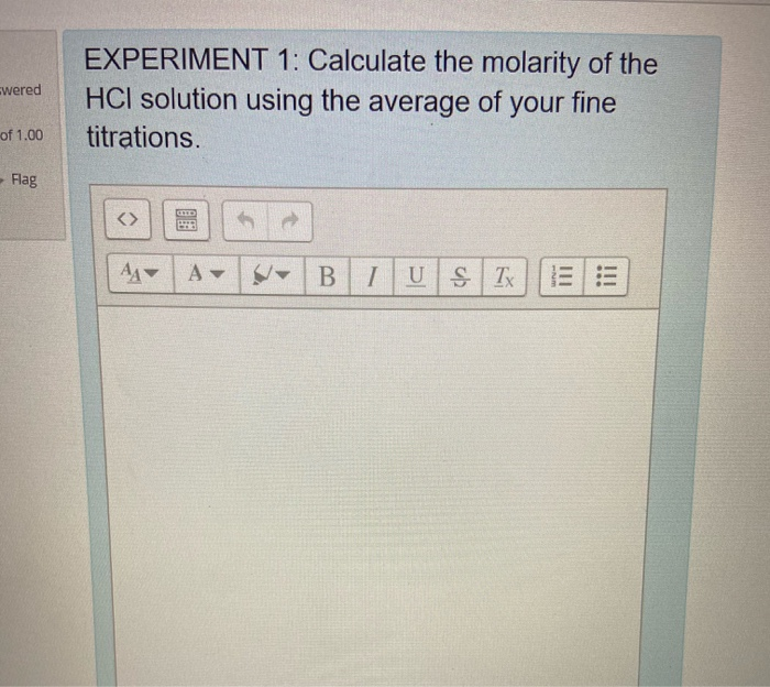 Solved Experiment 1: Titrate a Strong Acid Take a 150 mL | Chegg.com