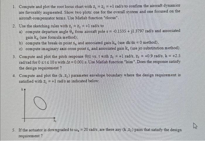 Solved Consider the aircraft pitch control system for the | Chegg.com