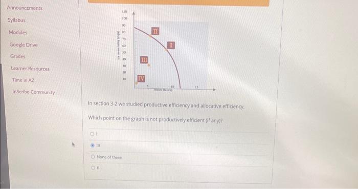 Solved In section 3−2 we studied productive efficiency and | Chegg.com