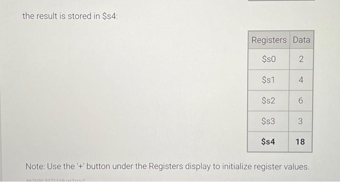 Solved Given the mapping of registers to variables below, | Chegg.com