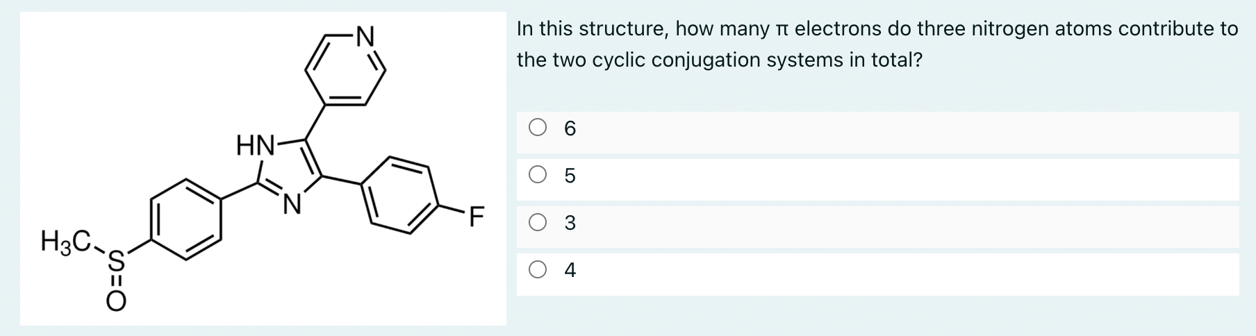 Solved In this structure, how many \pi electrons do three | Chegg.com