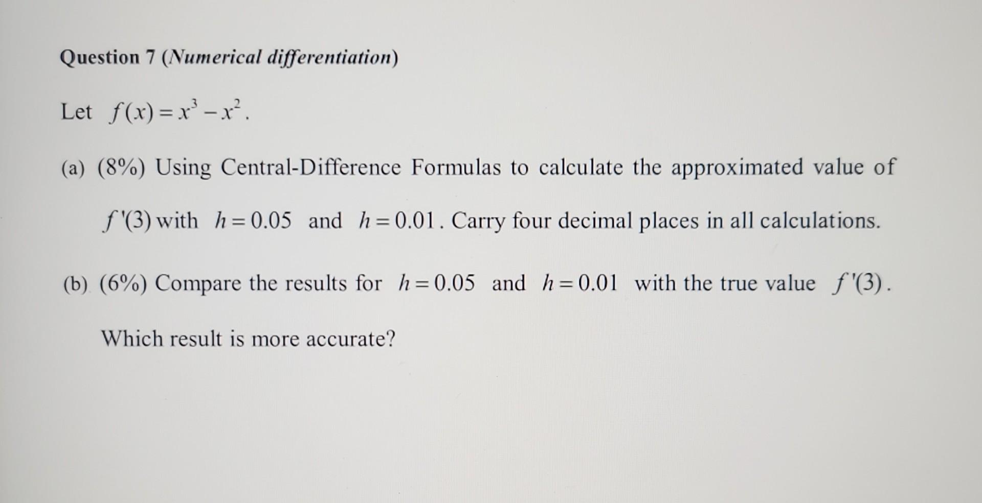 Solved Question in Numerical Method , please give me clear | Chegg.com