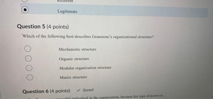 Solved if youre familiar with the Granstone Design | Chegg.com