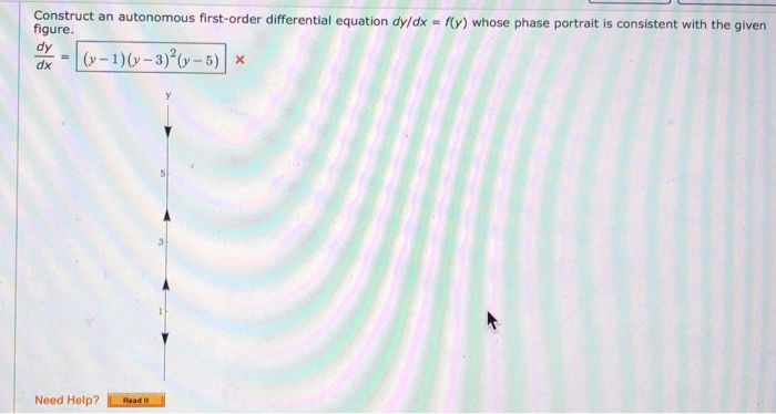 Solved Construct an autonomous first-order differential | Chegg.com