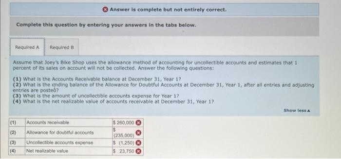 Solved Exercise 7-10A (Static) Accounting for uncollectible | Chegg.com