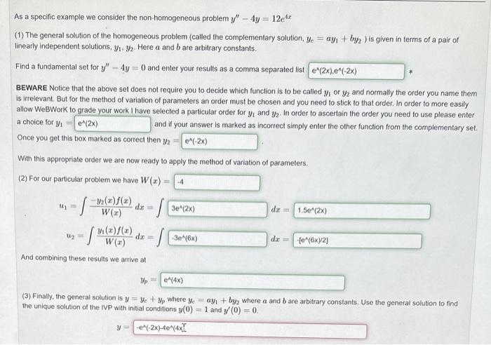 Solved s a specific example we consider the non-homogeneous | Chegg.com