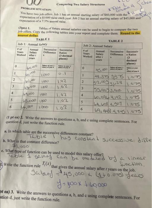 Solved 4 5 6 1 2 3 PROBLEM SITUATION: You have two job | Chegg.com