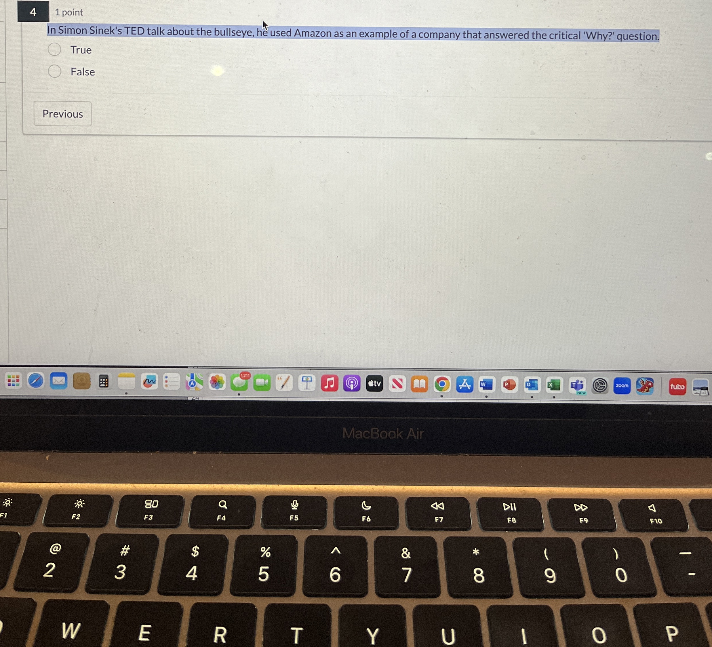Solved 41 ﻿pointIn Simon Sinek's TED talk about the | Chegg.com