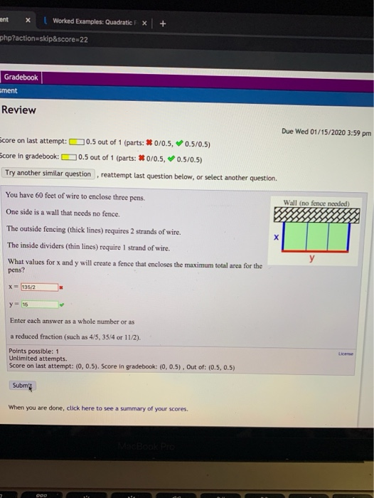 Solved + ment X (Worked Examples: Quadratic F x | Chegg.com