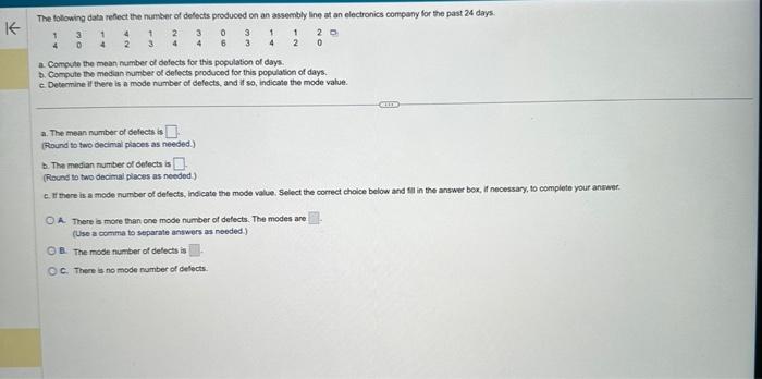 Solved a. Compute the mean number of detects for this | Chegg.com