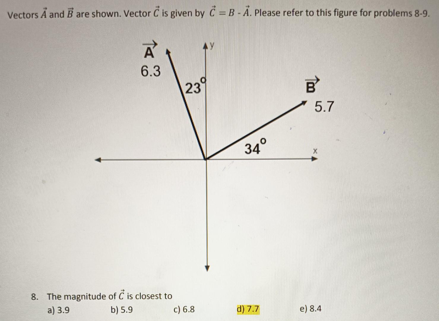 Solved please provide step by step solution Vectors vec A : | Chegg.com