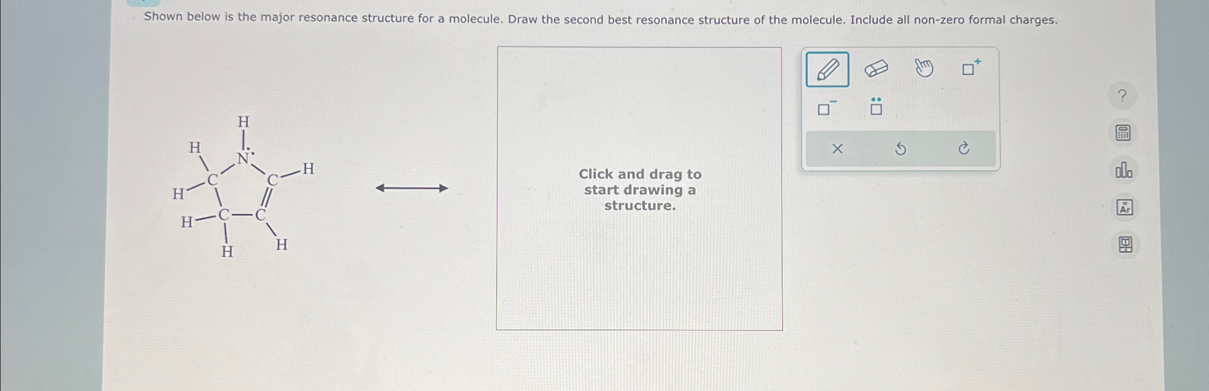 Solved Shown below is the major resonance structure for a | Chegg.com