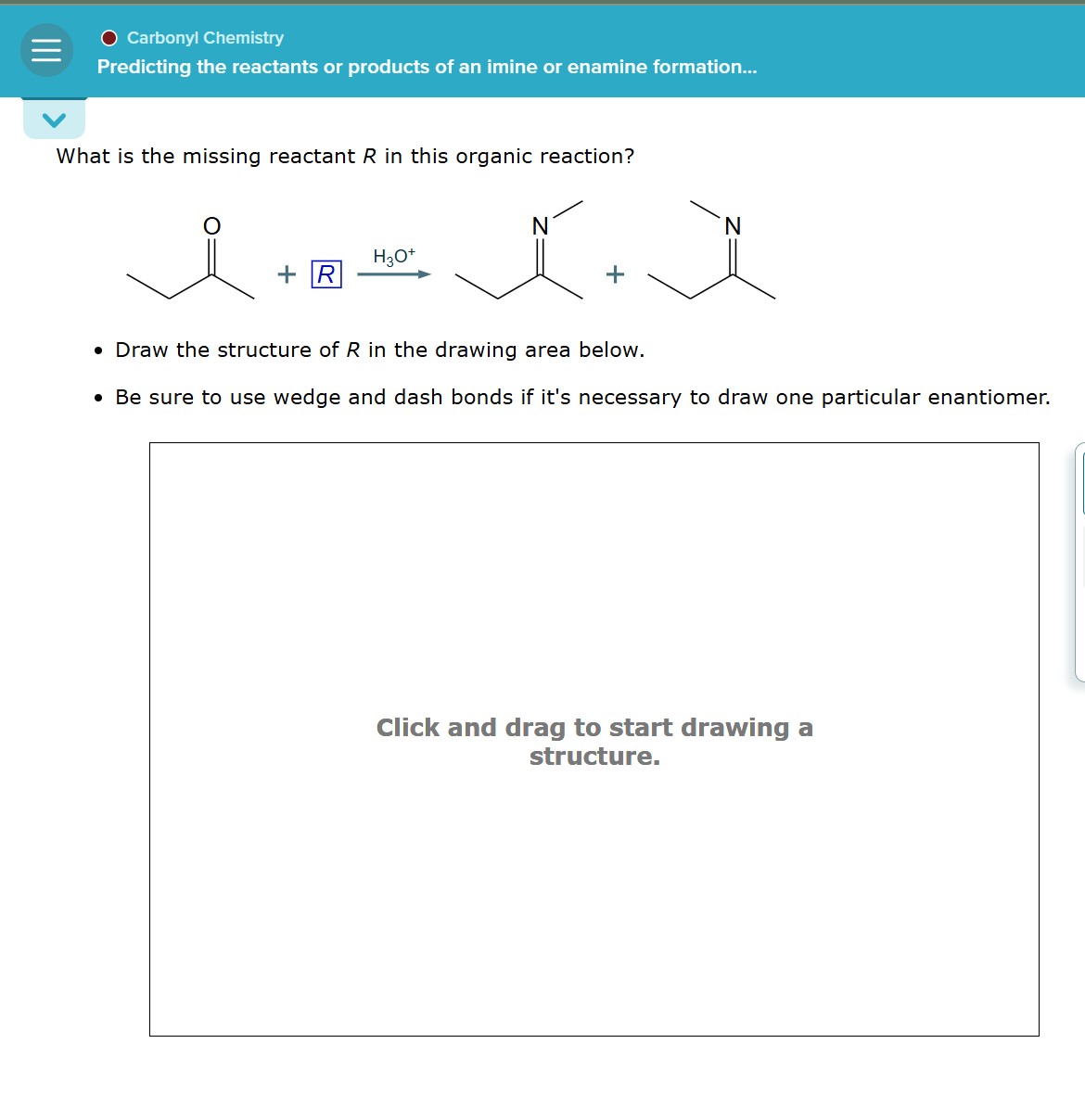 Solved What is the missing reactant \( ﻿R \) ﻿in this | Chegg.com