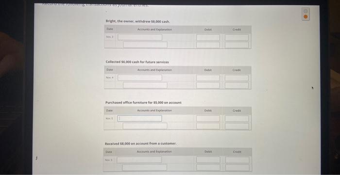 Solved Review the transactions and determine the accounts, | Chegg.com