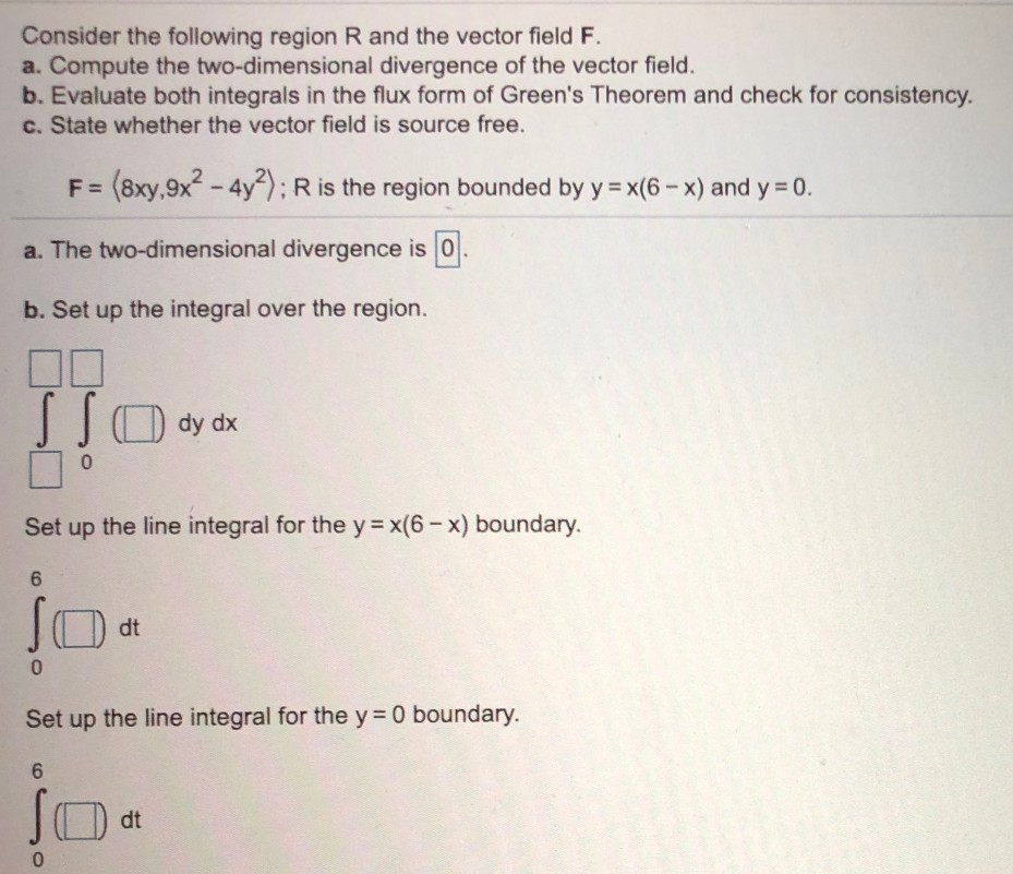 Solved Consider the following region R and the vector field | Chegg.com