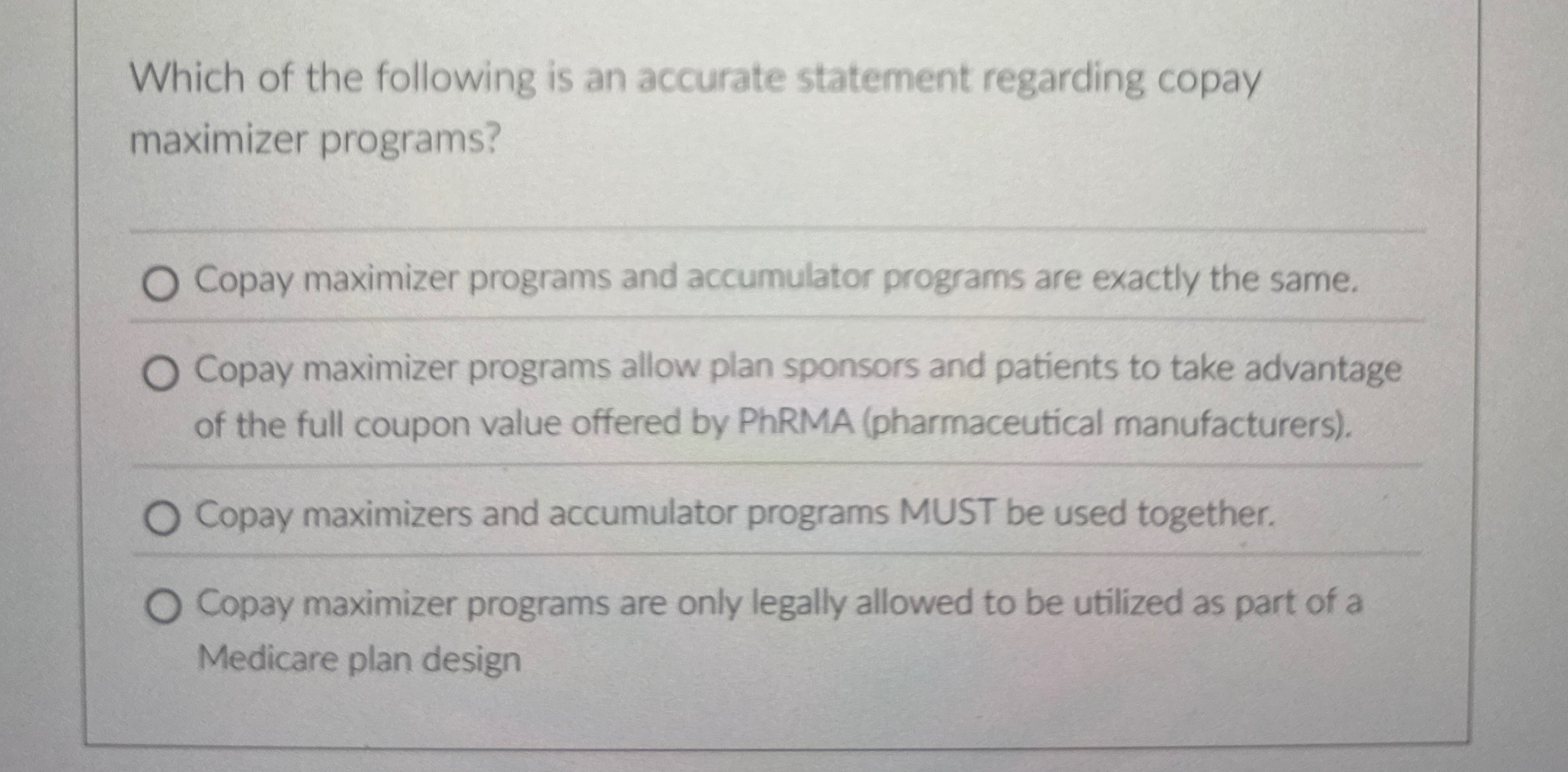 Solved Which of the following is an accurate statement | Chegg.com