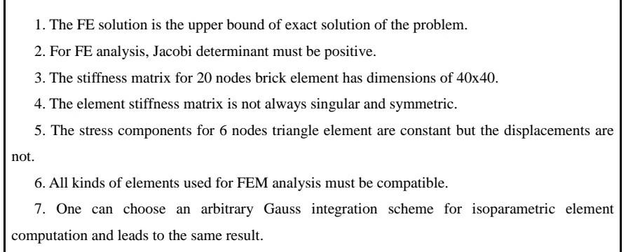 Solved 1. The FE solution is the upper bound of exact | Chegg.com