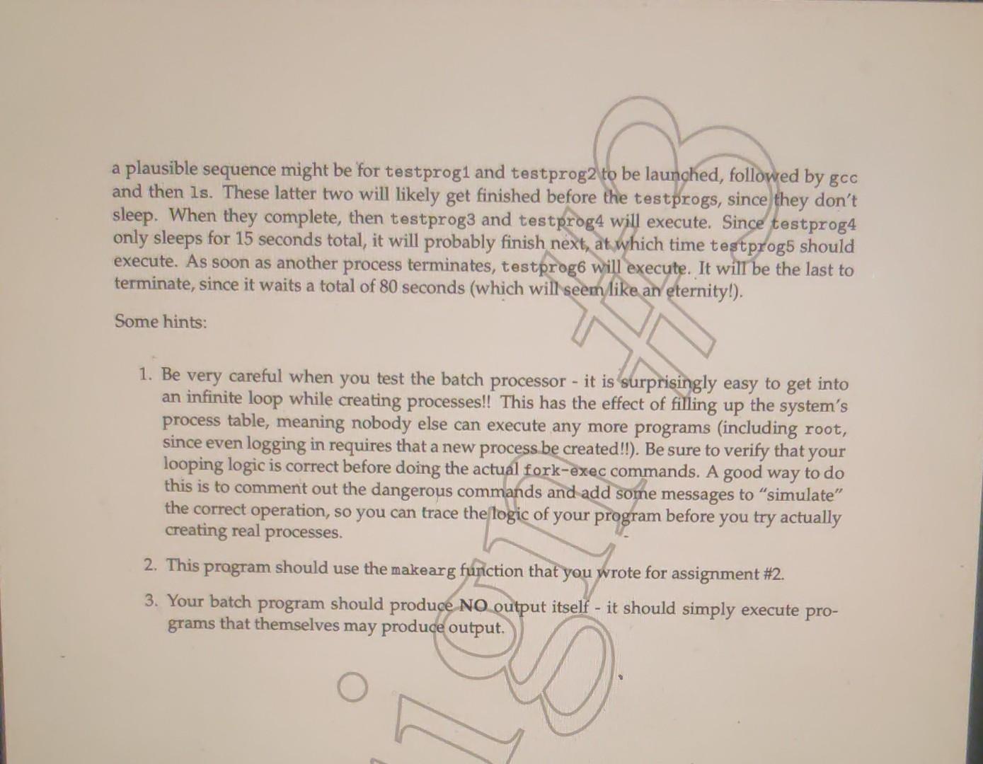 Solved The purpose of this project is to use UNIX system | Chegg.com