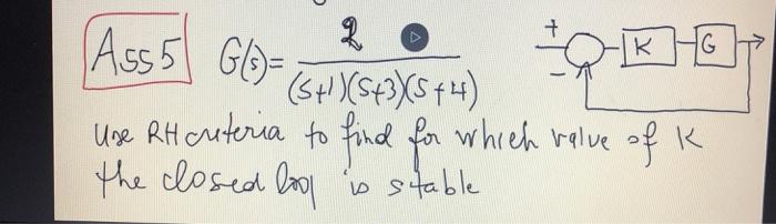 Solved Ass 5 GCO- YSTE} (SH! )(5+3)(544) Use RH criteria to | Chegg.com