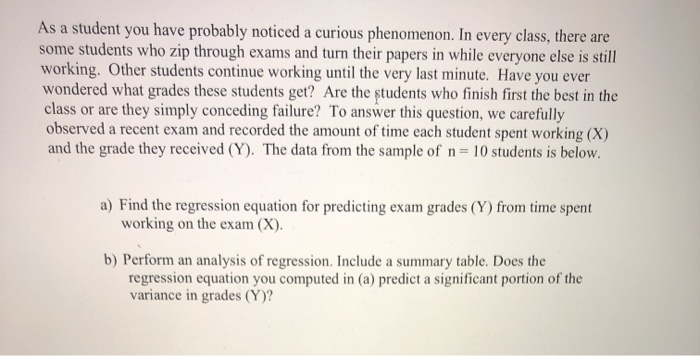 Solved As a student you have probably noticed a curious | Chegg.com