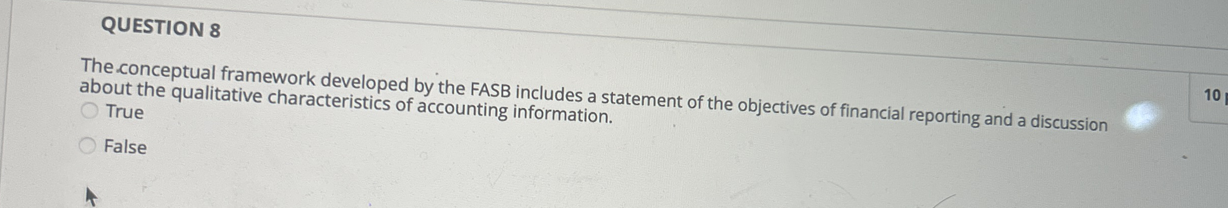 Solved QUESTION 8The conceptual framework developed by the | Chegg.com