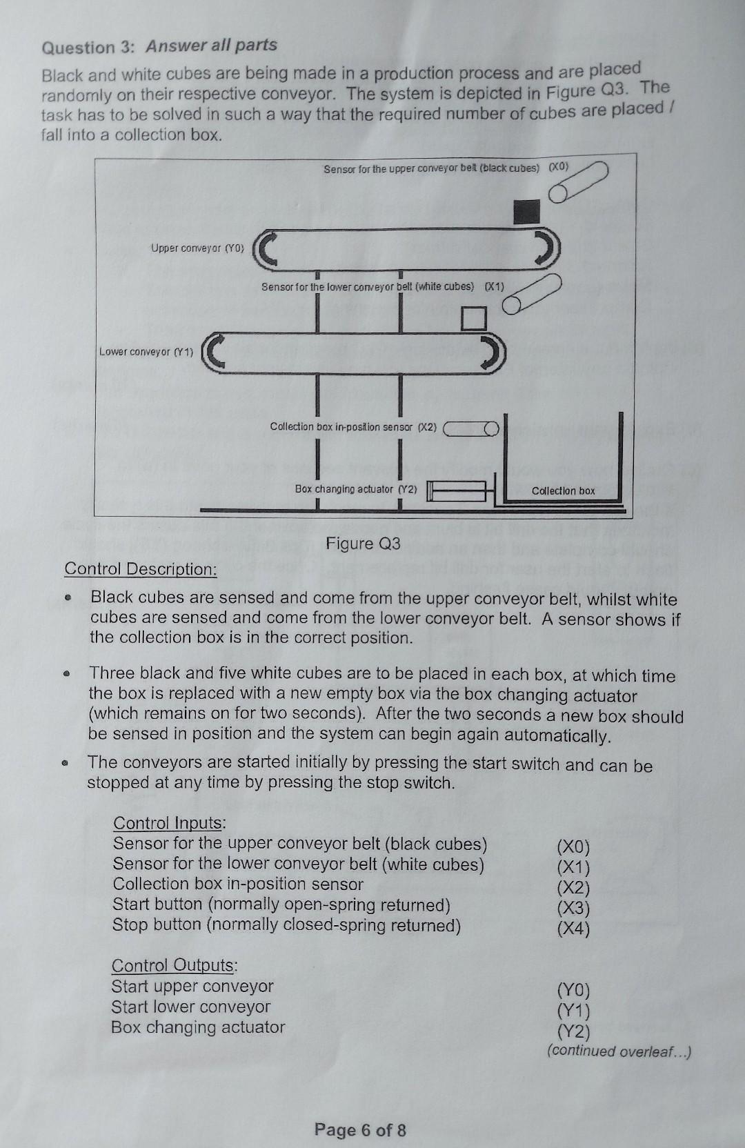 Solved Question 3: Answer all parts Black and white cubes | Chegg.com