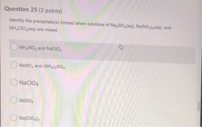 Solved Question 21 (2 points) What mass of Ba(OH)2 8H2O is | Chegg.com