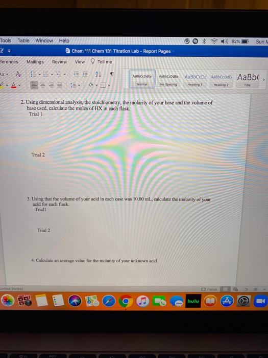 Solved Tools Table Window Help Mailings Review Herences nav | Chegg.com