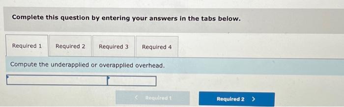 Solved Problem 3-12 (Algo) Predetermined Overhead Rate; | Chegg.com