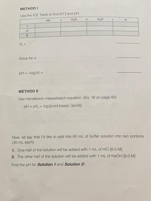 Solved H HYDROLYSIS OF SALTS AND PH OF BUFFER SOLUTIONS This | Chegg.com