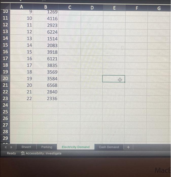 Solved The second worksheet in the workbook contains a time | Chegg.com