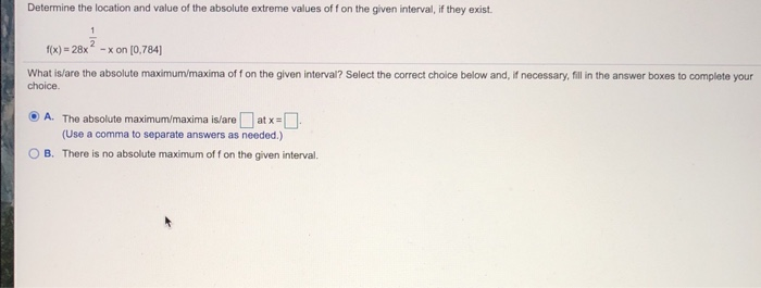 Solved Determine the location and value of the absolute | Chegg.com