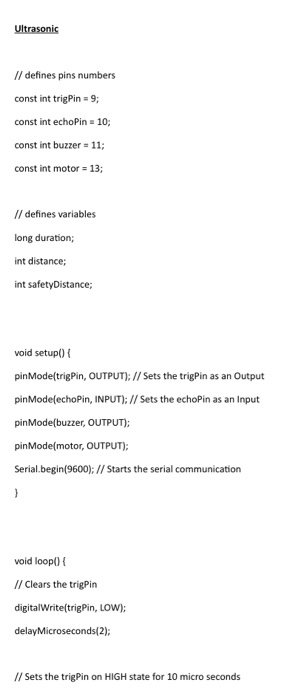 Solved: Find the flowchart diagram for ultrasonic , this i