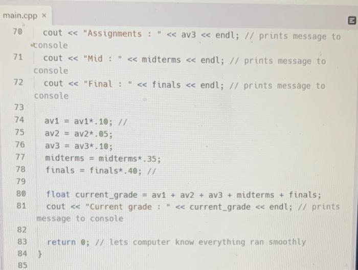 Solved y 1 #include // lets me work with files 3 #include | Chegg.com