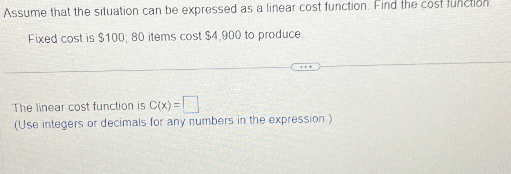Solved Assume that the situation can be expressed as a | Chegg.com